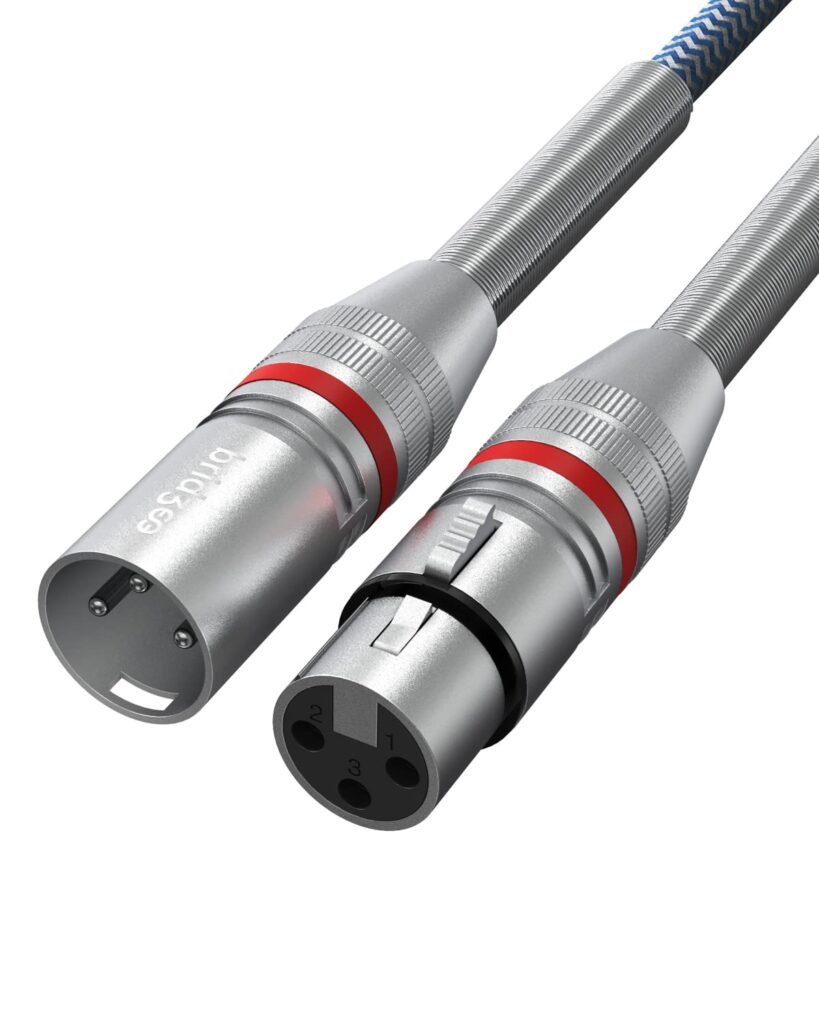 Bridgee, Male to Female XLR Signal Cable, Conductive Carbon Plastic ...